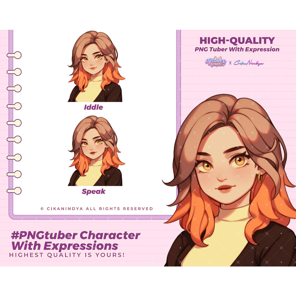 Make Your Streaming More Exciting with Charming PNG Tuber, Creative ...