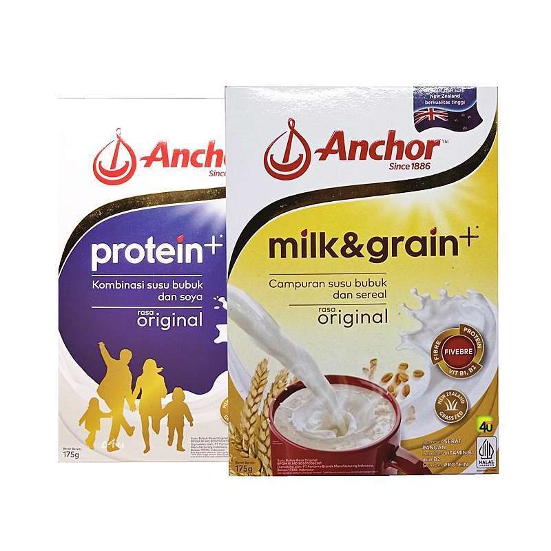 Original Anchor Protein Milk/Anchor Milk&Grain Original Box 175 gr ...