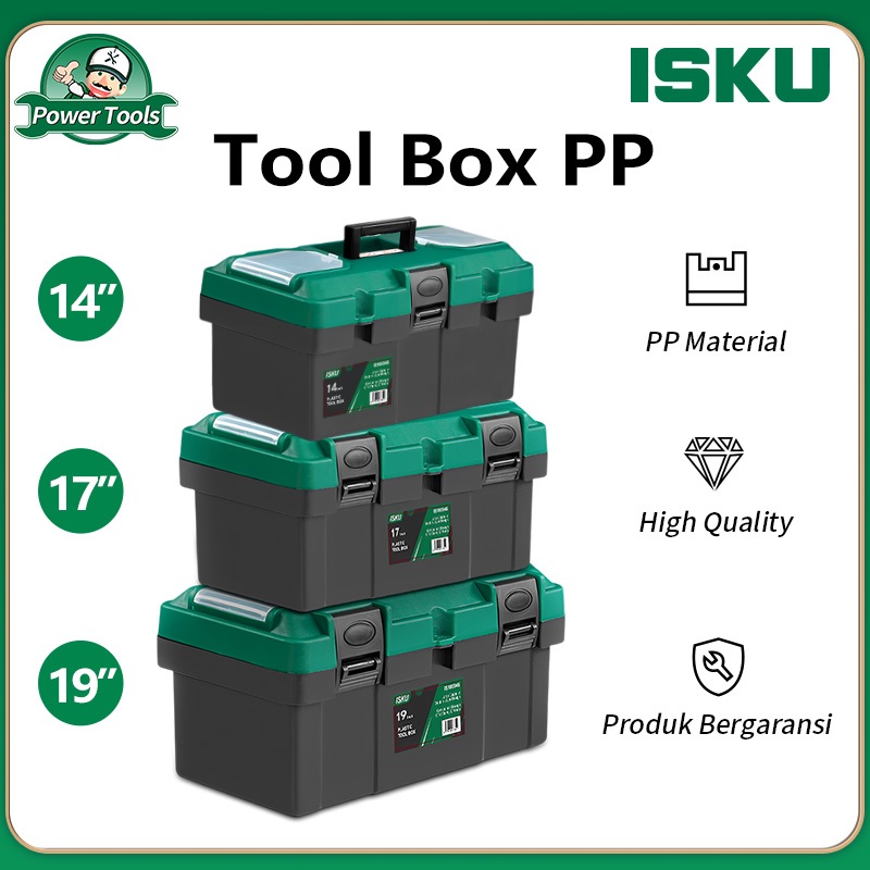Isku Tool Box Large Plastic 14 17 19 Inch Material Pp Tools Box ...