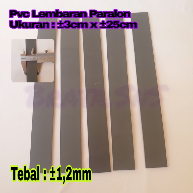 Pvc Paralon Sheet Size 3cm x 25cm, Thickness: ±1.5mm Miniature Material ...