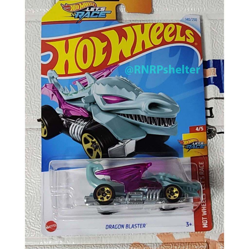Diecast Hot Wheels original Mattel - Dragon Blaster | Hot Wheels Let's ...
