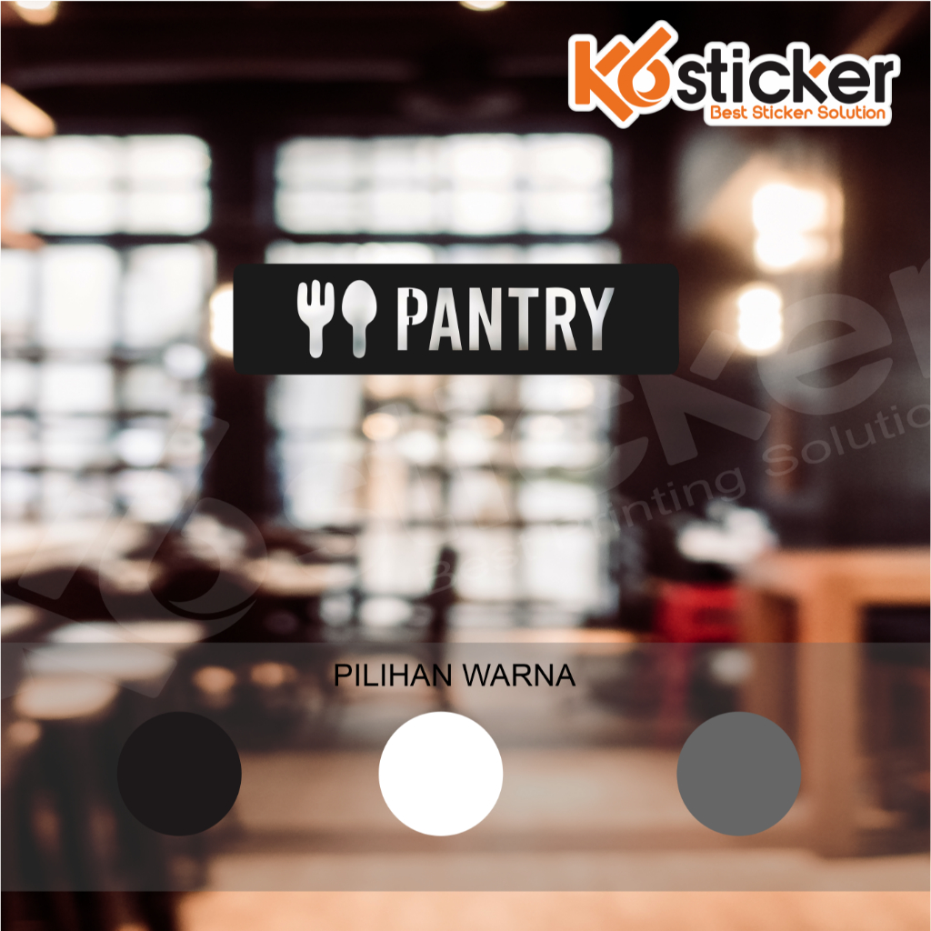 Pantry Door Sticker Office Kitchen Restaurant Cafe Glass Sign Sticker ...