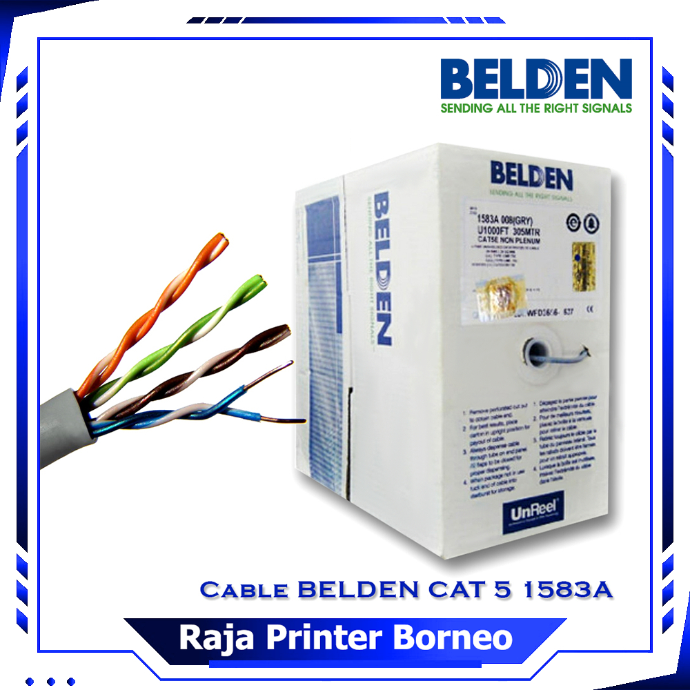 Belden UTP Cat5e 1583 LAN Cable Original CAT 5E Meter (Without RJ45 ...