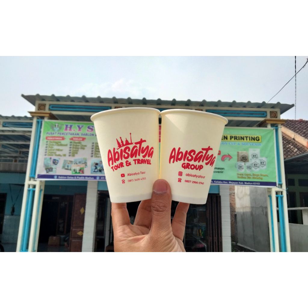 8 OZ PAPER CUP SCREEN PRINTING | Min.order 200PCS | Shopee Philippines