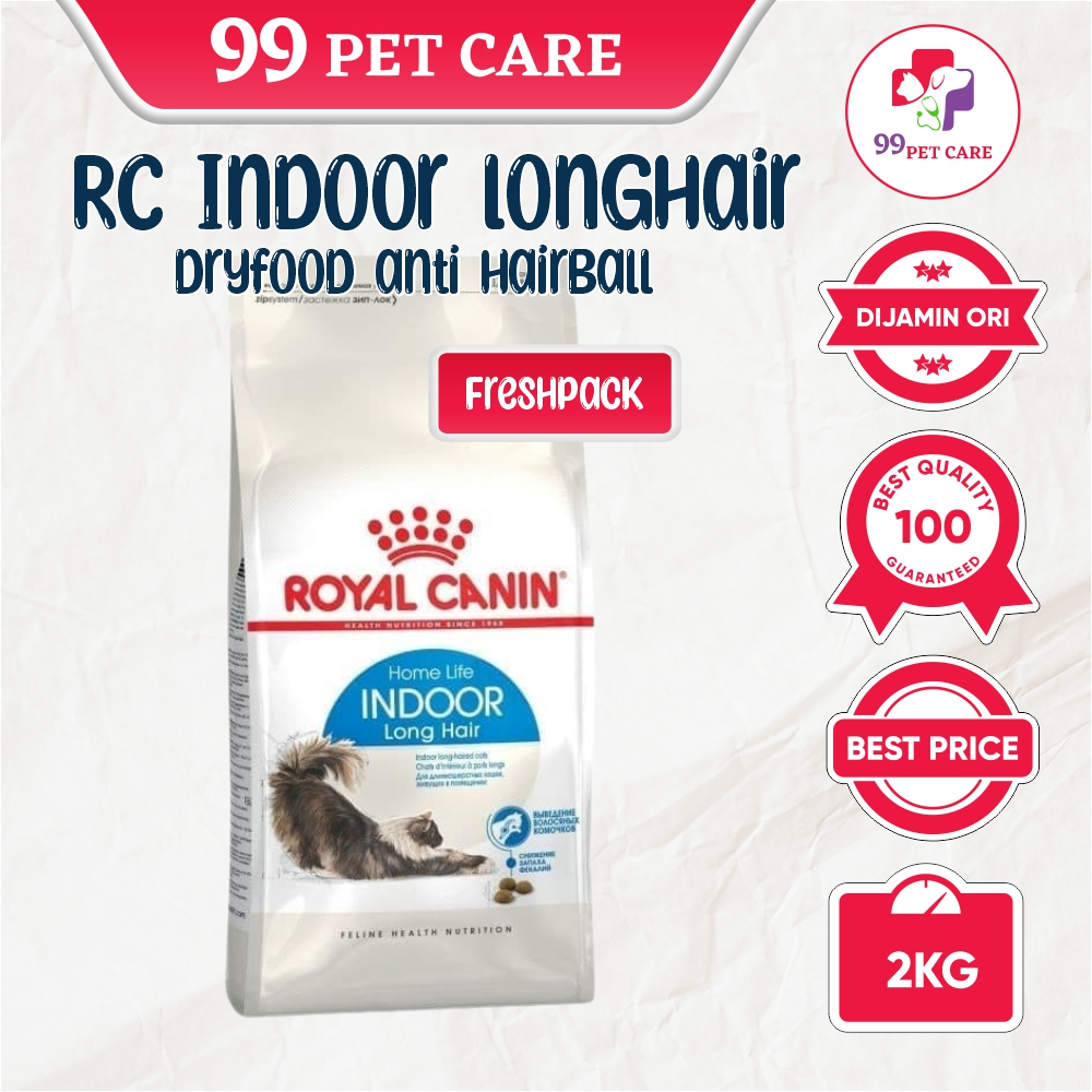 RC INDOOR LONG HAIR 2KG Royal Canin Cat Food Cat Food INDOOR 2 Kg Dry ...