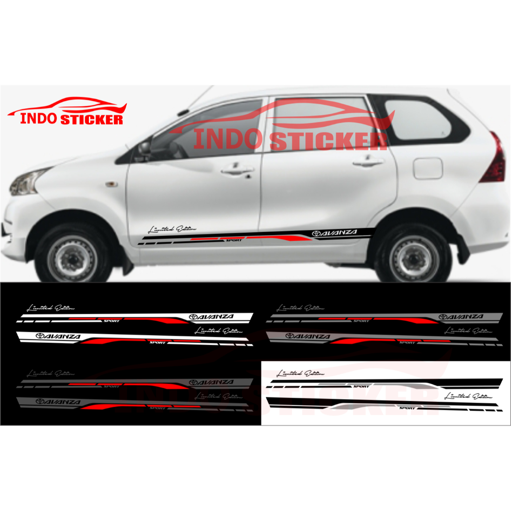 Toyota avanza car sticker cutting sticker list of avanza cars | Shopee ...