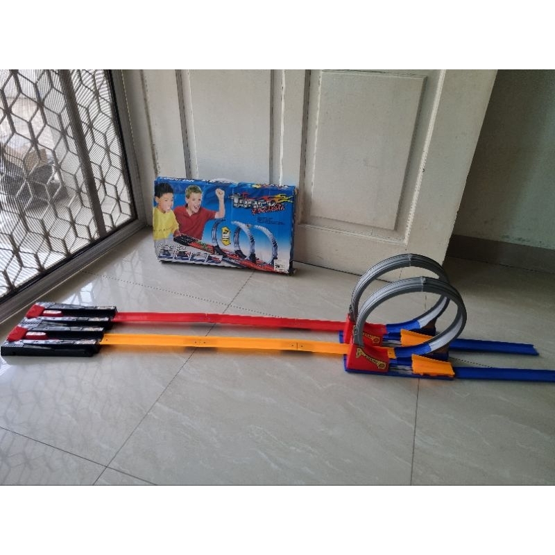 Racing Track 2 Loop launcher lightning toy launcher Track Racing 2 ...