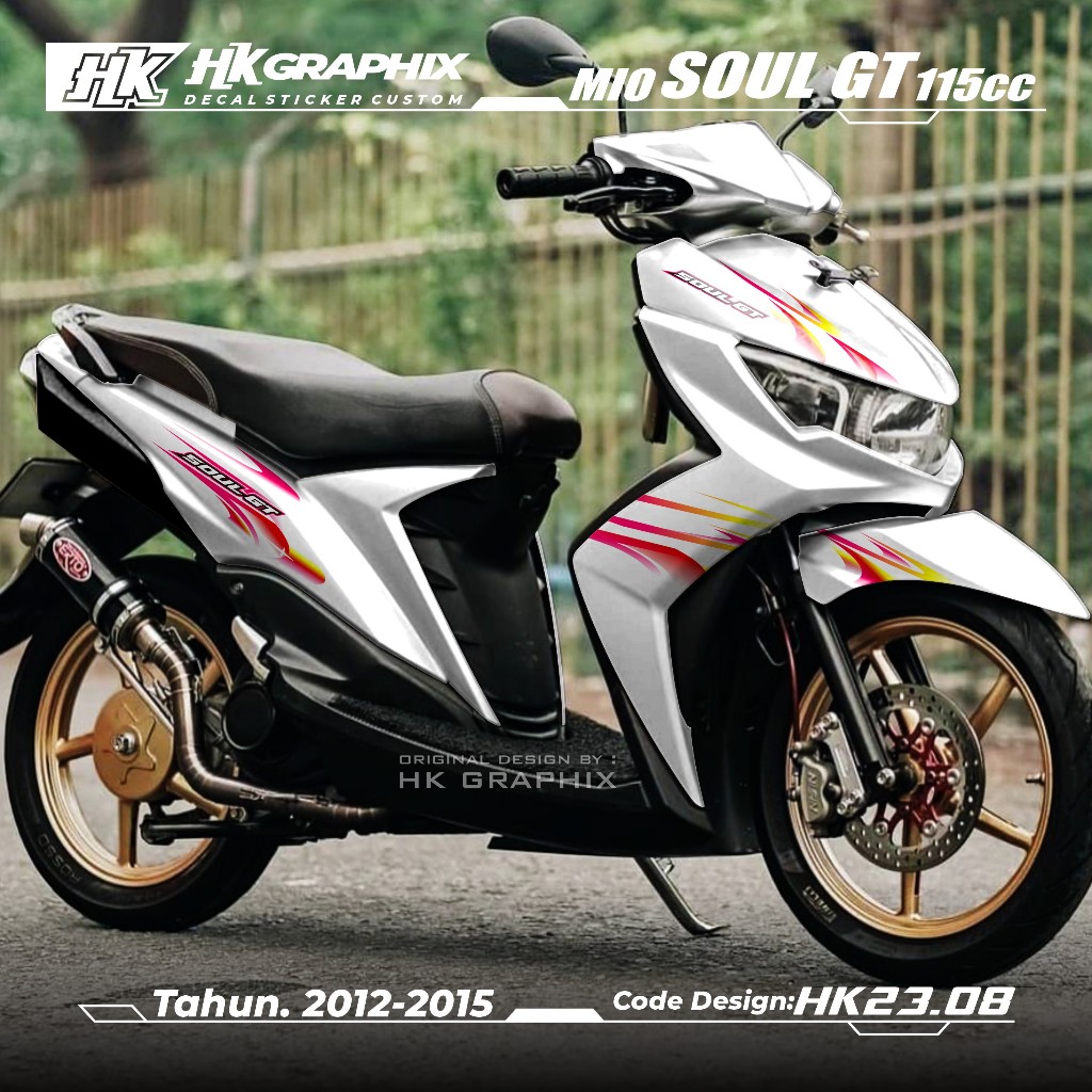 Decal Sticker Motorcycle MIO SOUL GT 115 Full Body 2012 2013 2014 2015 ...