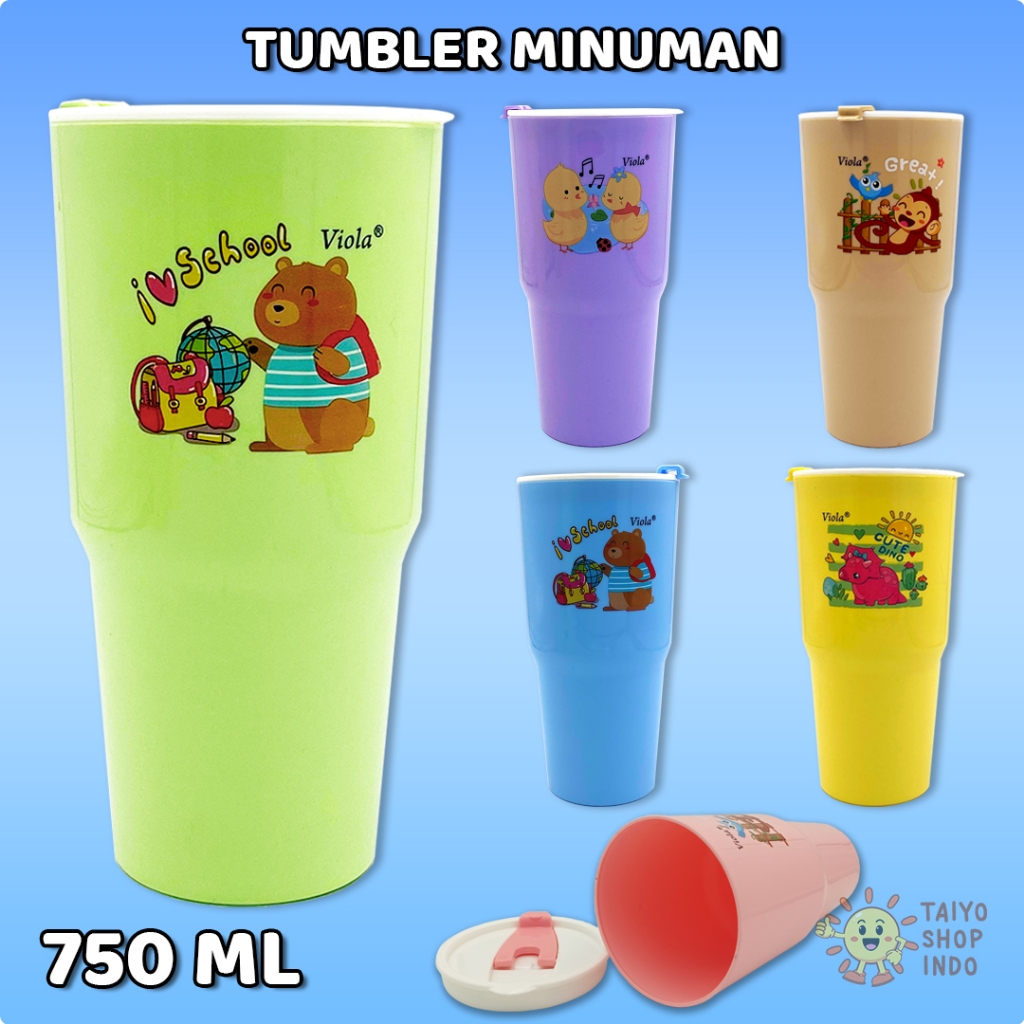 Taiyo Tumbler Drink Bottle 750 Ml Plastic Drinking Water Bottle Lid ...