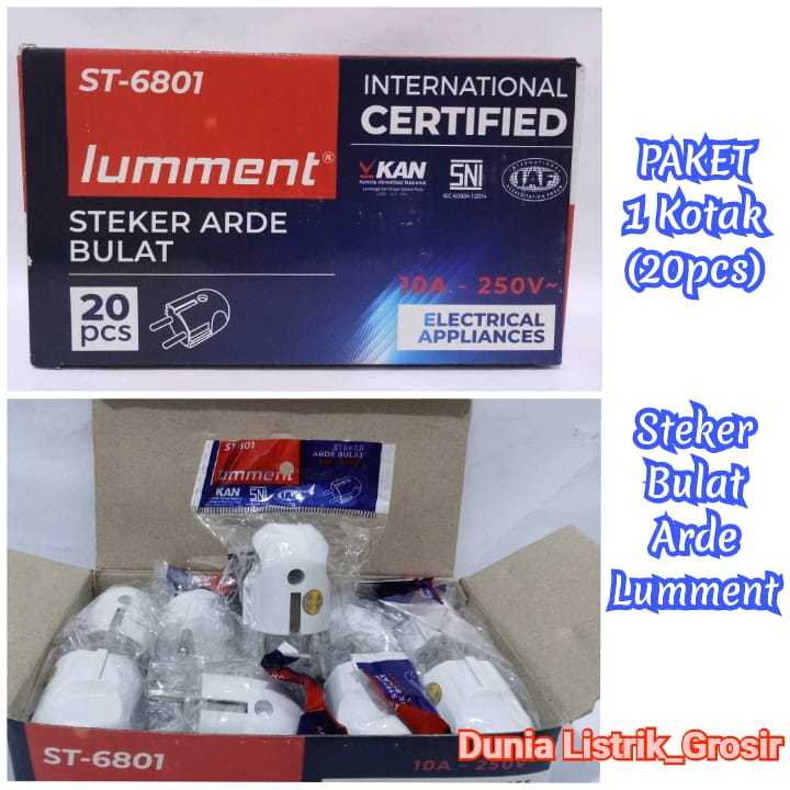 PUTIH Wholesale!!! Save Package 1box (20Pcs) Round Plug/ST-6801 Ground ...