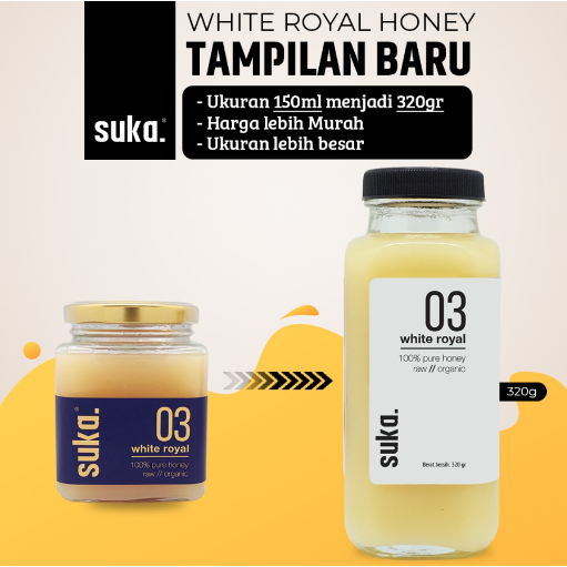 Suka - White Royal Honey/Pure Organic Royal Jelly Honey (320gr ...