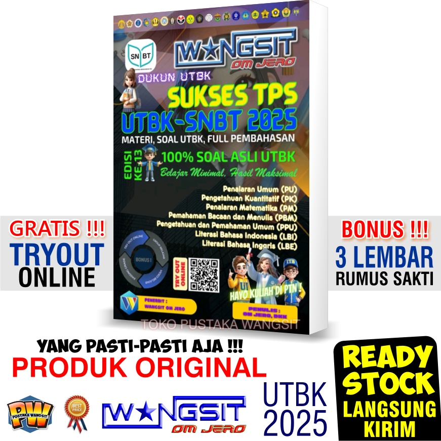 Wangsit UTBK SNBT 2025 Book - TPS Success | Shopee Philippines