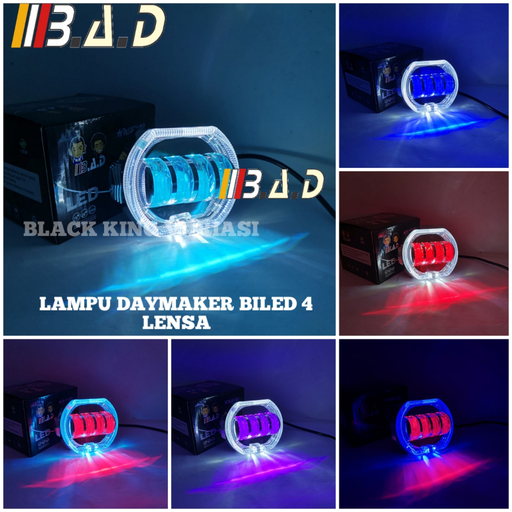 Projie Biled LED Shooting Lights 4 Devil Eye Lens Biled Lamp Daymaker ...