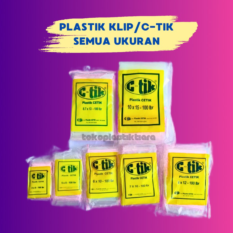 Plastic Clip Contents 100 Sheets/Plastic Cetik Brand Zip | Shopee ...