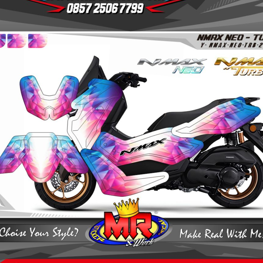 Yamaha NMAX Neo Turbo Fullbody Sticker Decal\Yamaha NMAX Neo Turbo ...