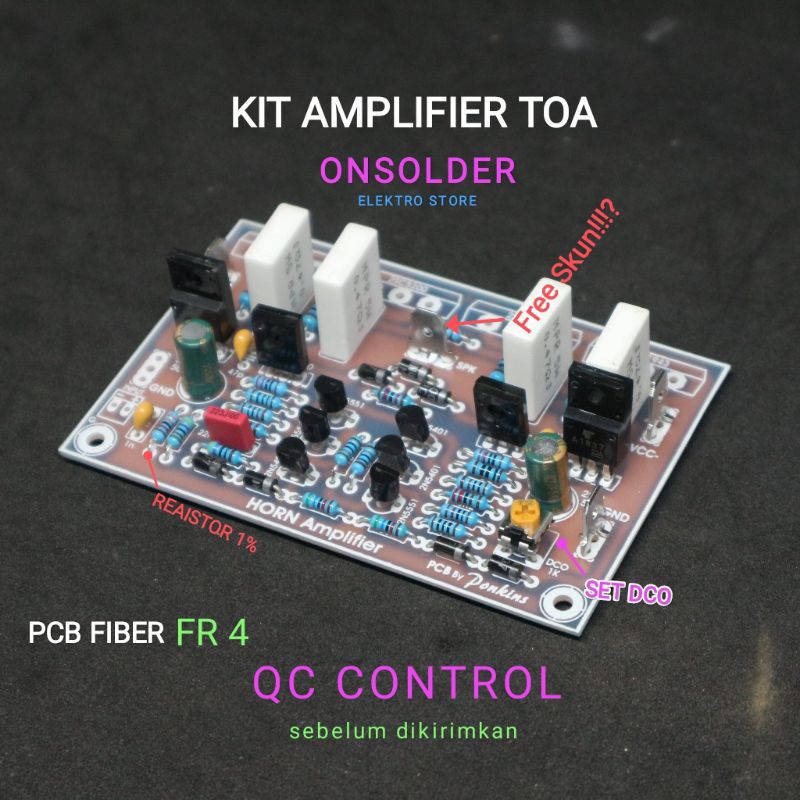 Latest version of TOA Ampli Kit PCB fiber | Shopee Philippines