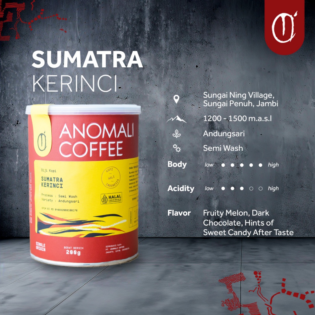 Anomali Coffee Kerinci Sumatran Coffee Beans 200 grams | Shopee Philippines