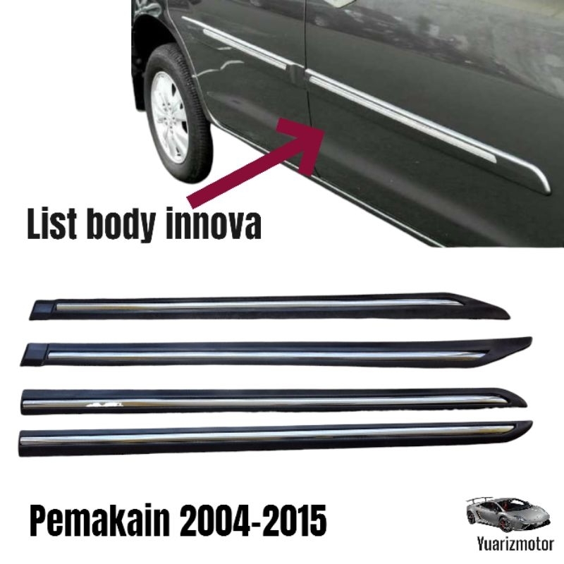 LIST BODY INNOVA 2004-2015 original toyota / side body molding gemis ...