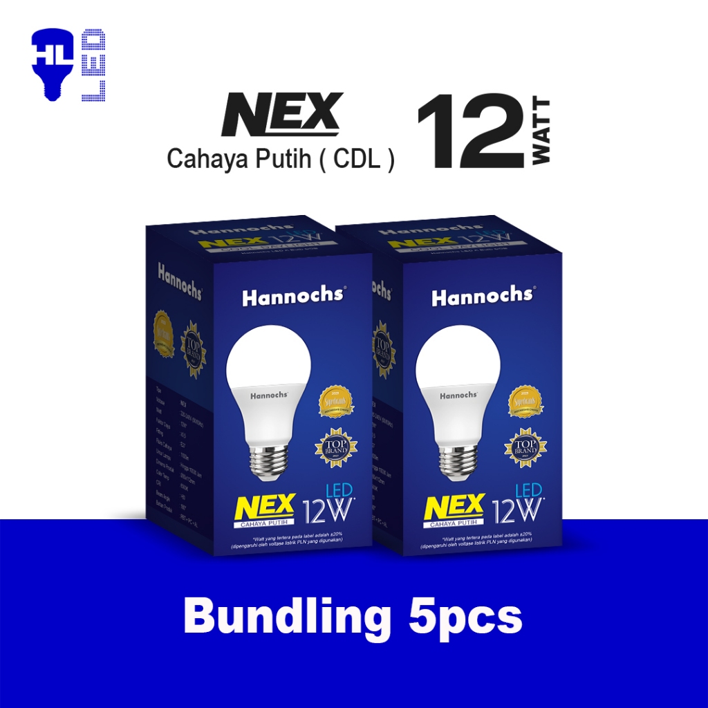 PUTIH CAHAYA New!!! NEX LED Bulb 12W White Light Package Contents 2pcs | Shopee Philippines