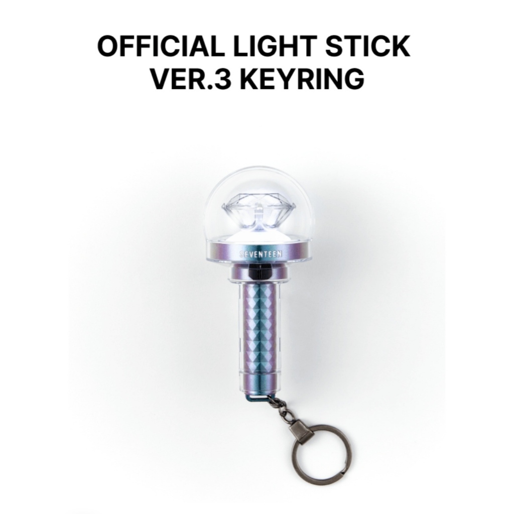 Seventeen SVT OFFICIAL LIGHT STICK VER.3 KEYRING (Sealed) | Shopee ...