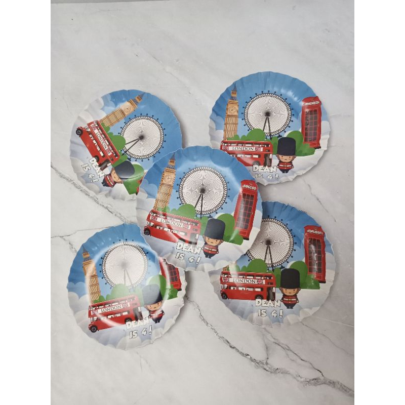 London Theme Paper Plate | Shopee Philippines