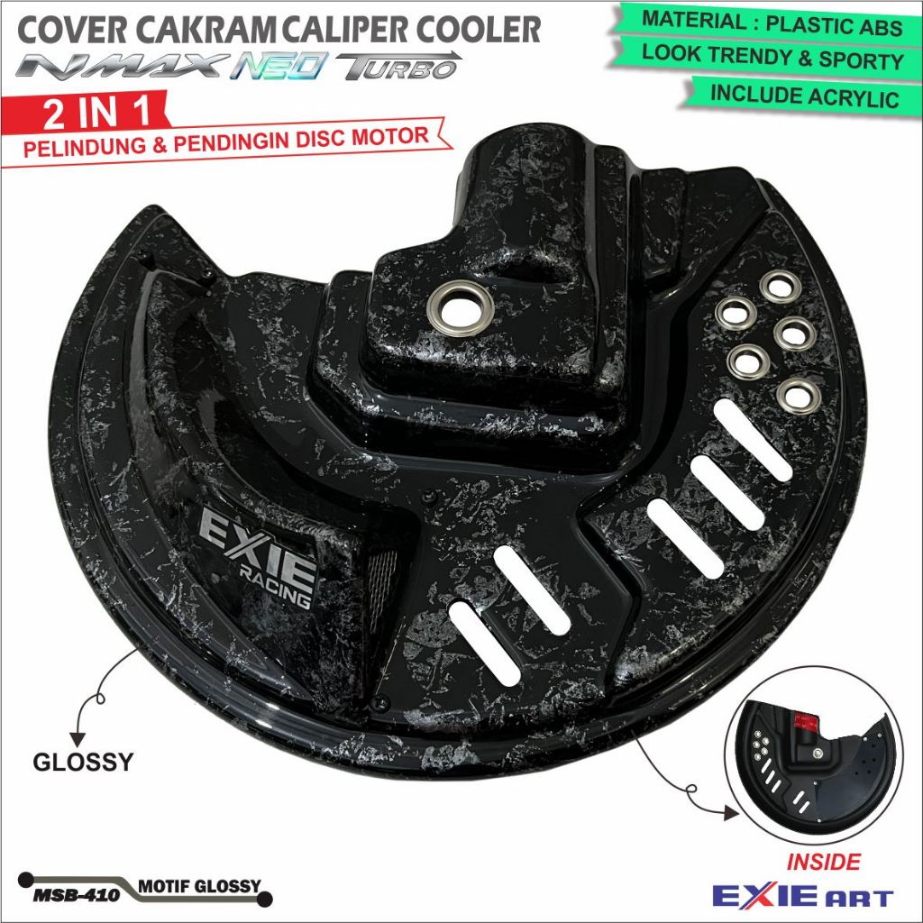 NMAX NEO TURBO Caliper Cooler Disc Cover - Exie Art Motorcycle Front ...