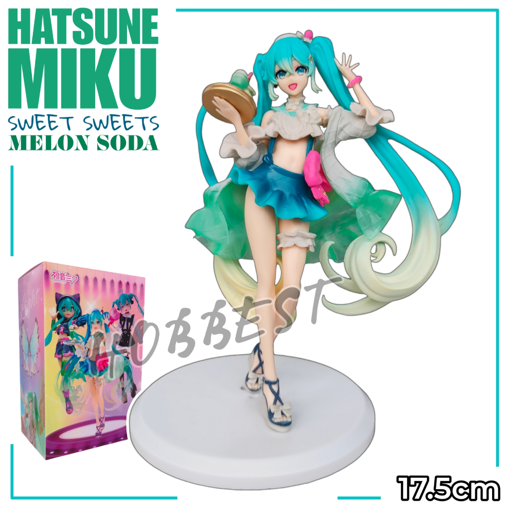 Hatsune MIKU SWEET SWEETS MELON SODA - Waifu wIBU Vocaloid Cake Topper ...