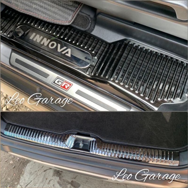 HITAM Kijang INNOVA ZENIX 2022 2023 2024 INNER Rear Side SILLPLATE ...