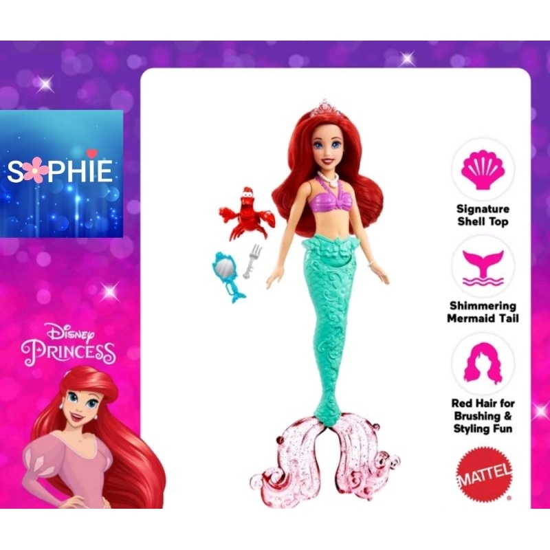 Mattel Disney Princess Ariel Mermaid - Girls Doll Toy | Shopee Philippines