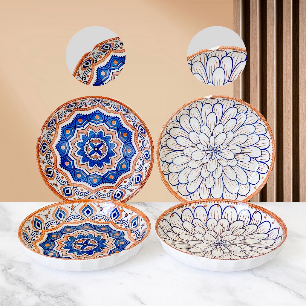 Aveline Ceramic Plates And Mugs/Difect Selling (RANDOM MOTIF) | Shopee ...