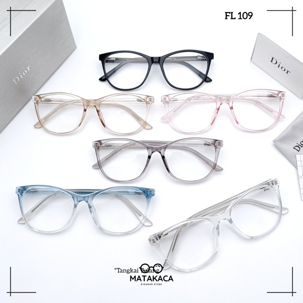 Fl109 Women's Round Glasses Frames Can Be Used For Minus Cylinder or ...