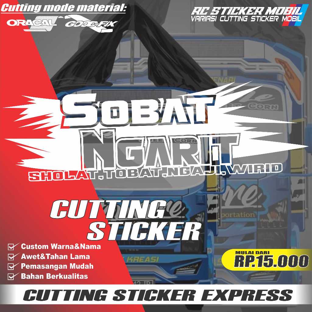 Repat ngarit truck stickers, cutting variations of the pickup truck ...