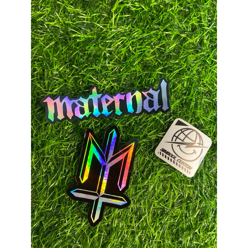 Maternal STICKER tumblr pnp helmet logo right size realpict hologram ...