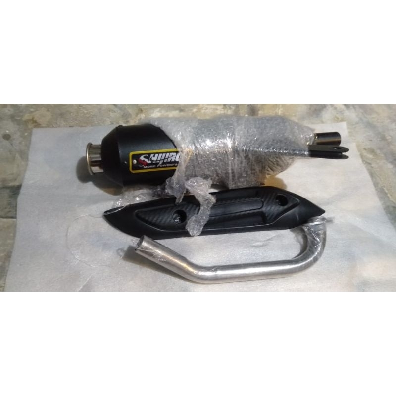 Standard RACING SHIJIRO MATIC FULL SET EXHAUST | Shopee Philippines
