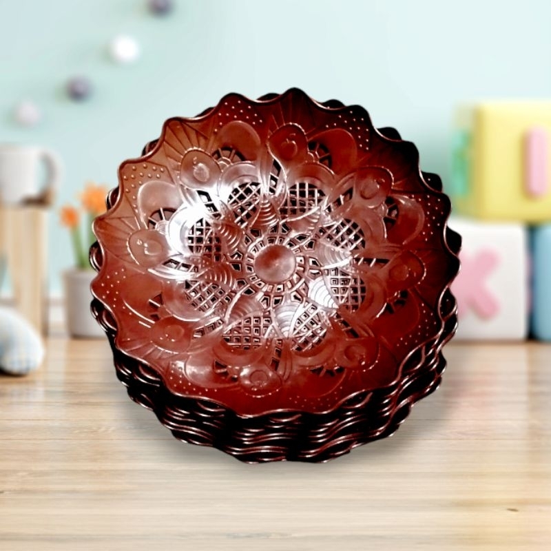 Dozens of Concave Fruit Plastic Rattan Plates | Shopee Philippines