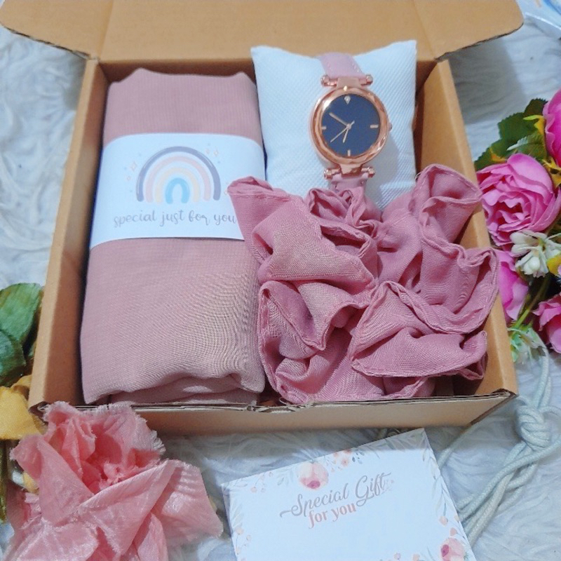 F5) HAMPERS HIJAB/GIFT BOX HIJAB Birthday GIFT Graduation ANNIVERSARY ...