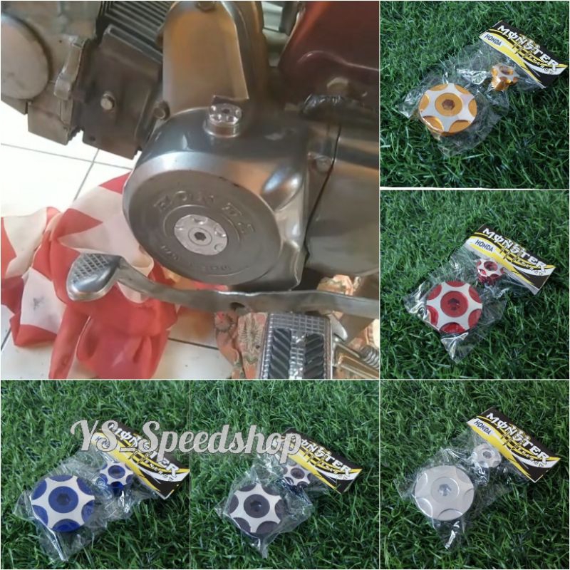 Complete color aluminum honda crankcase magnet cover | Shopee Philippines