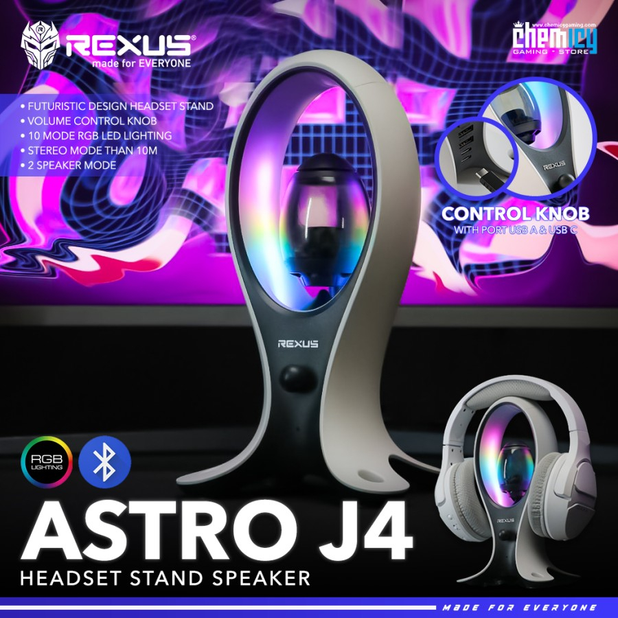 Rexus Astro J4/J-4 RGB Gaming Headset Stand Speaker | Shopee Philippines