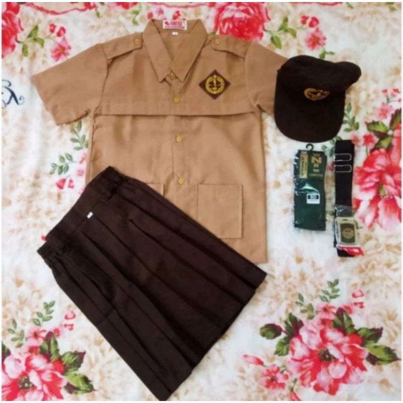 Short-short Scout school uniform for girls grades 1-6 elementary school ...