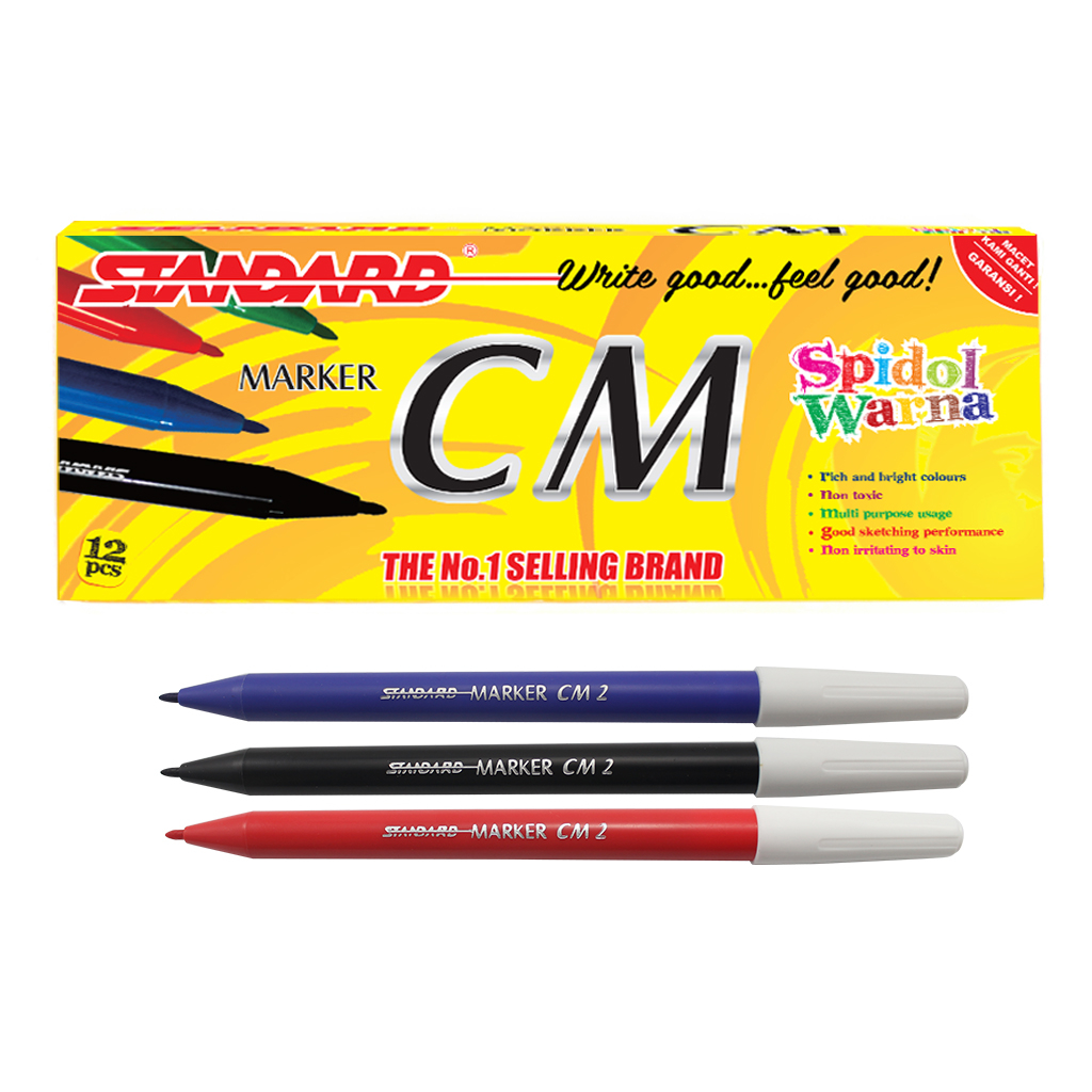 Standard Marker - CM 2 Contents 12 pcs (Marker) | Shopee Philippines
