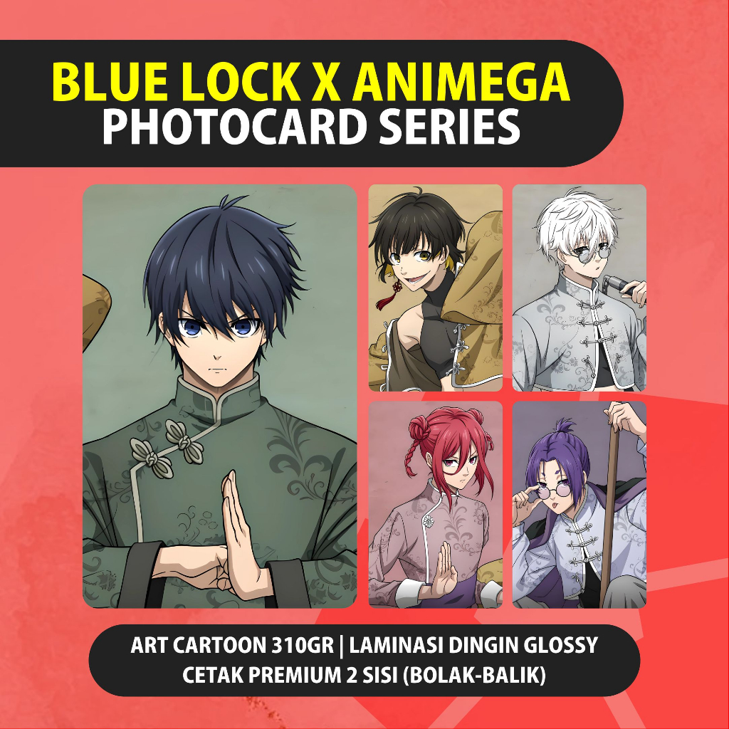 Blue LOCK BLUELOCK X ANIMEGA EDITION PHOTOCARD ANIME PREMIUM | Shopee ...