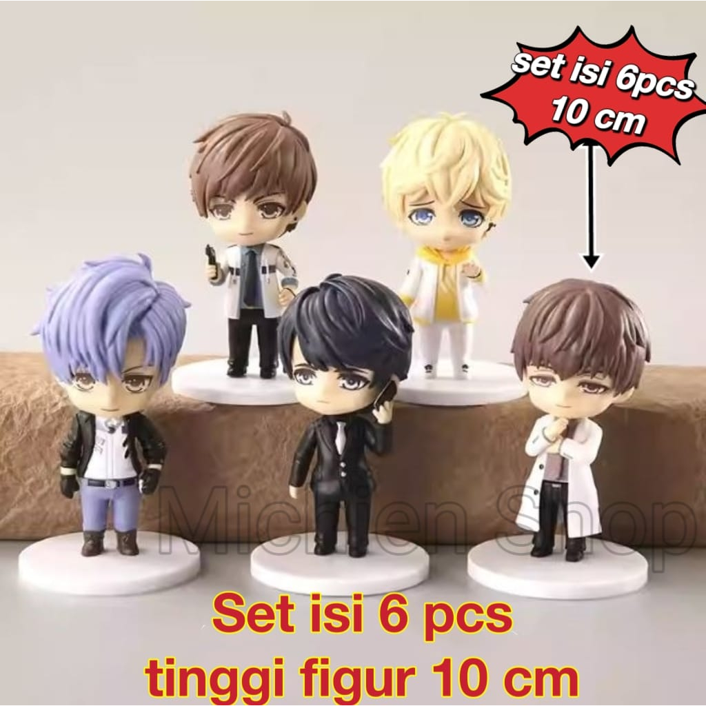 Evol Love Action Figure Anime Kira Zen Simon set of 5 pcs | Shopee ...