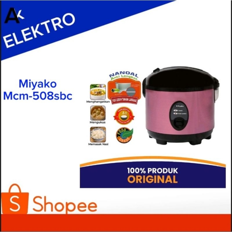 Miyako rice cooker / magic com mcm 508sbc / magic com miyako 3in1 ...