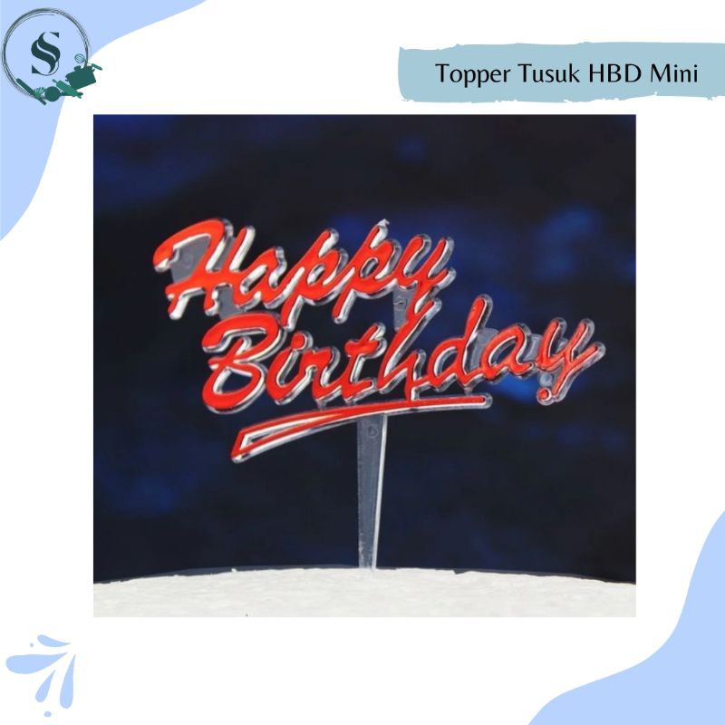 Hbd Script 2 Skewer Cake Topper | Shopee Philippines