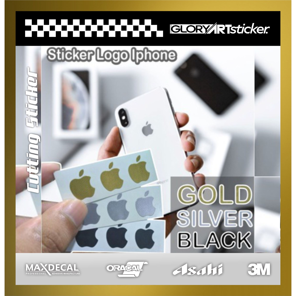 Cutting Sticker Original Size I PHONE LOGO Sticker | Shopee Philippines