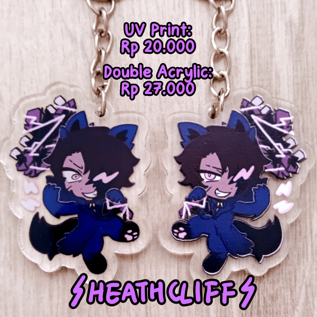 Limbus Company Faust Heathcliff Don Telepole Keychain Fanart By Tofuaru ...