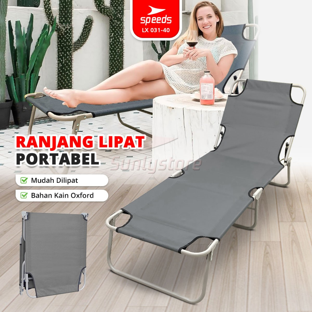 SPEEDS Portable Folding Bed Velbed Folding Aluminum Bed Camping Outdoor ...