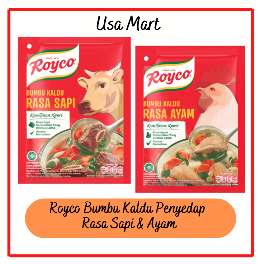 Royco Beef / Chicken Flavored Broth Seasoning 94 grams / 220 grams ...