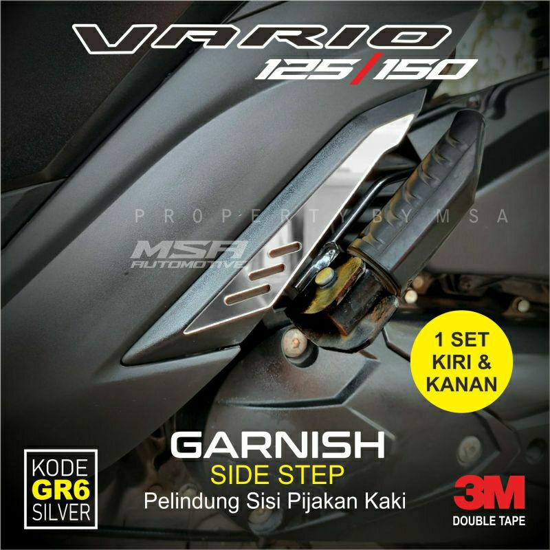 Side stop garnish, side footrest protector, vario 125 footrest ...