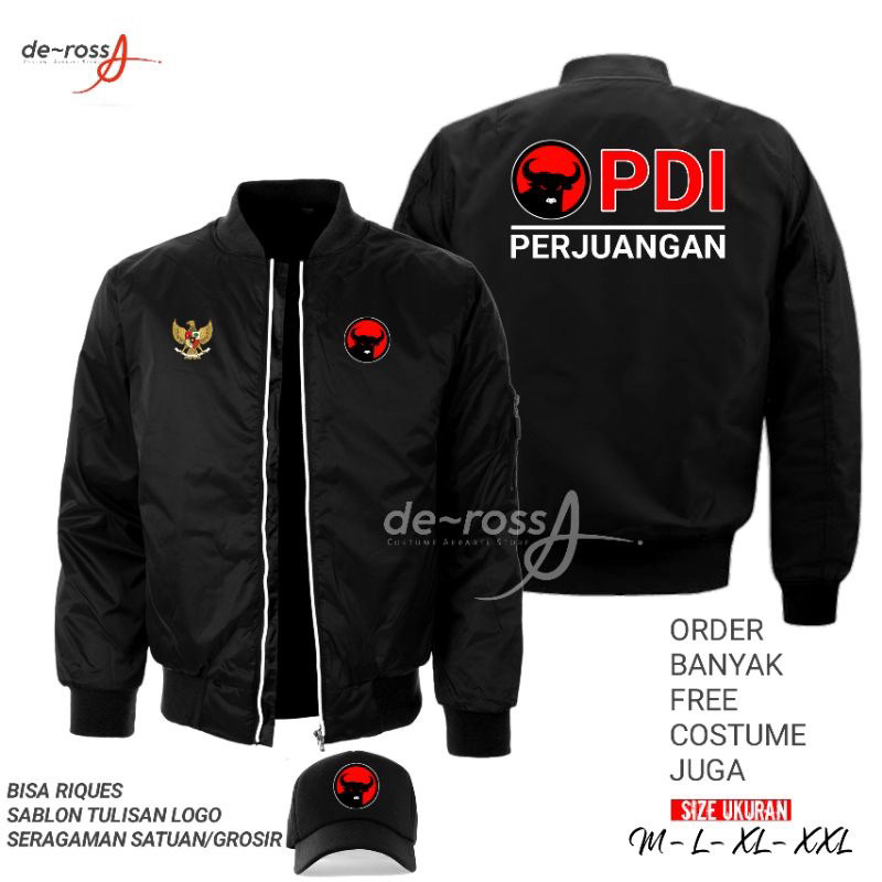 Premium PDIP bomber Jacket - Hat bonus | Shopee Philippines